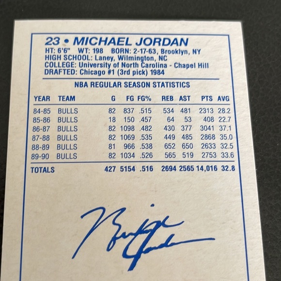 Vintage | Other | 99 Michael Jordan Starting Lineup Card 1990 Edition ...